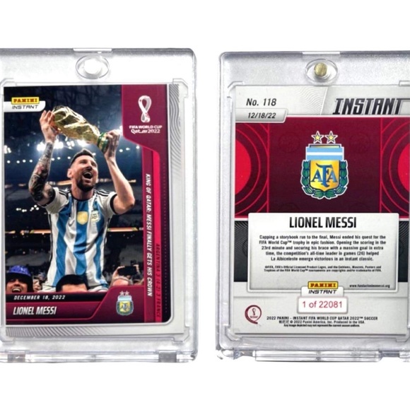 Panini | Other | Lionel Messi18 Panini Instant Fifa Wc 222 Qatar ...
